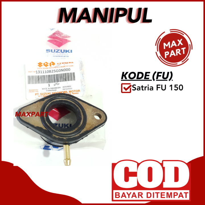 MANIPUL KARET INTAKE INTEK FU MANIFOLD INSULATOR KARBURATOR SUZUKI SATRIA FU 150 old MAXparts ...