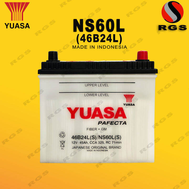 Yuasa NS60L / 46B24L Automotive Battery Low Maintenance | Lazada PH