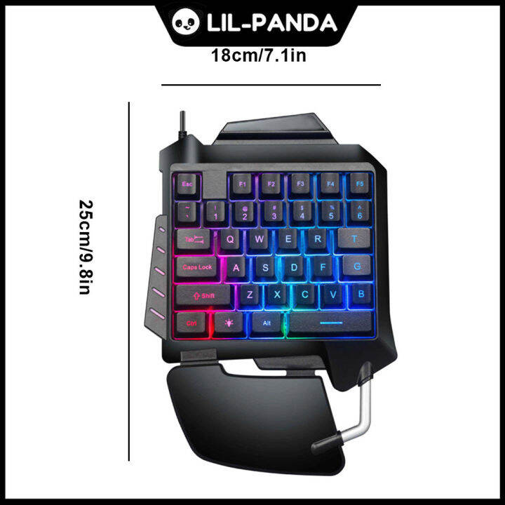 【Ready Stock/COD】Single Handed Ergonomic Gaming Keypad for PUBG One ...