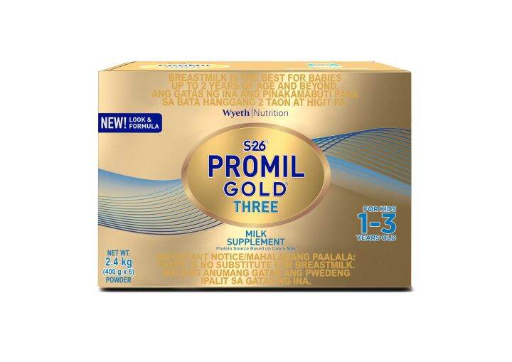 S-26 PROMIL GOLD® THREE Milk Supplement for Kids 1-3 Years Old, bag in ...