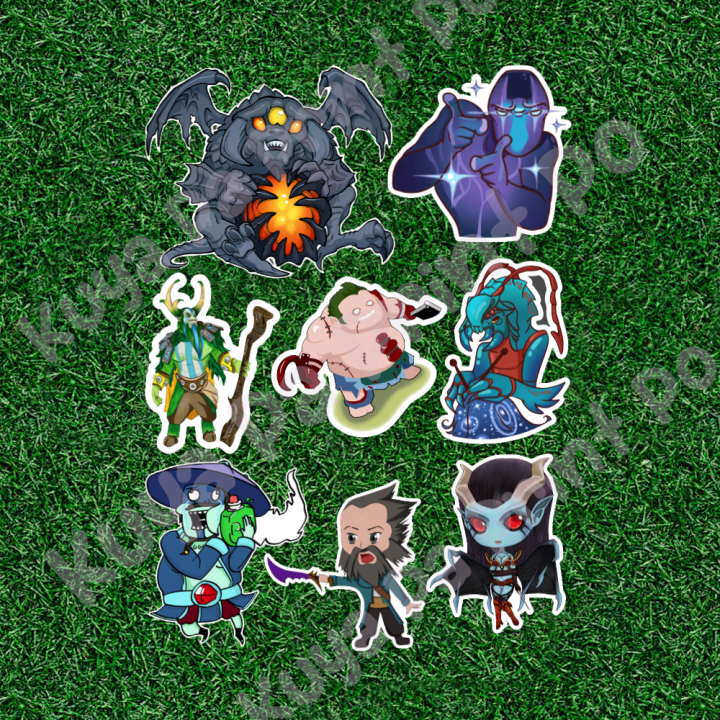 Dota 2 Vinyl Laminated Stickers - Individual Die Cut (Waterproof and ...