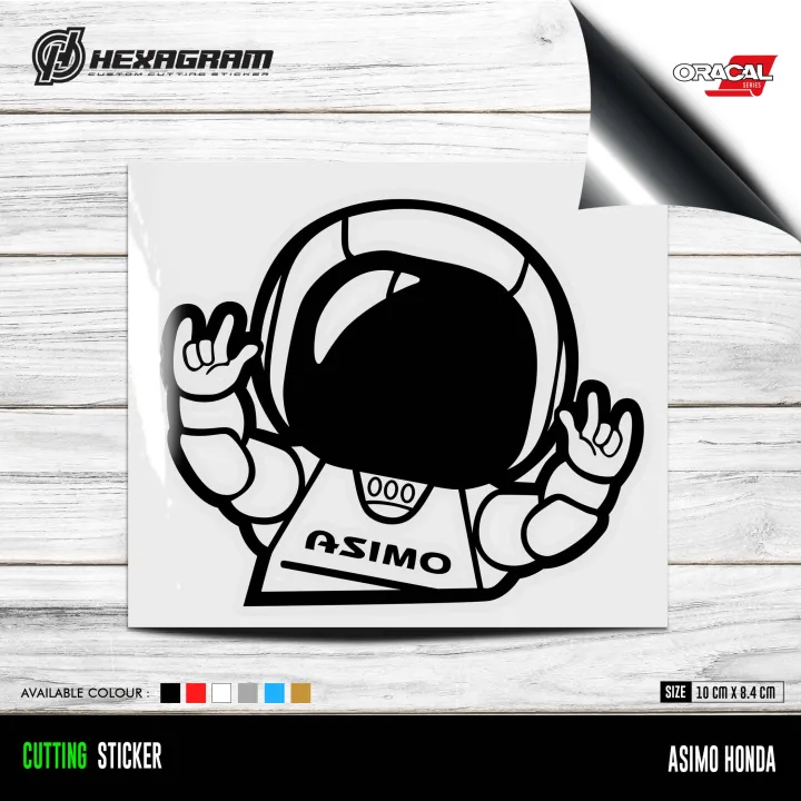 Cutting Stiker Asimo | Stiker Cutting Asimo Honda | Asimo | Lazada ...