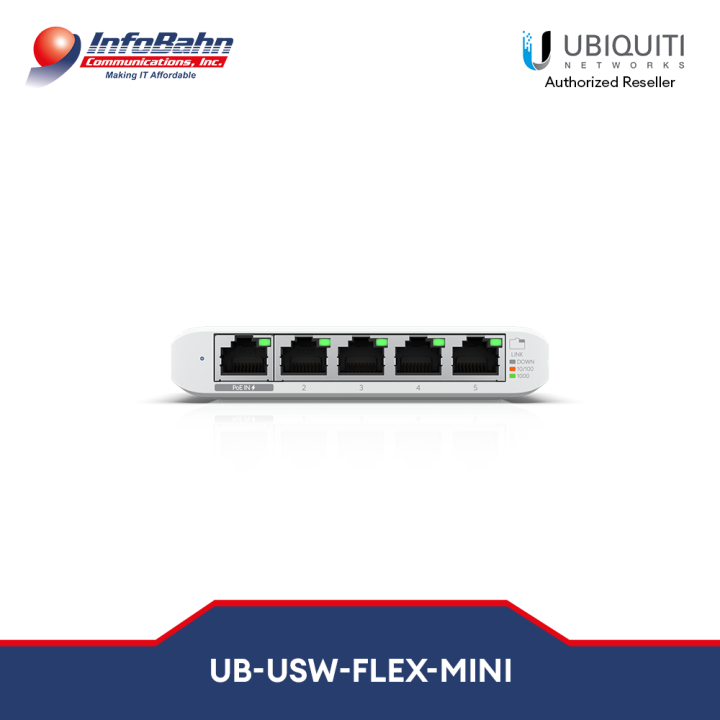 Ubiquiti Unifi USW-Flex-Mini Switch Compact Gigabit 5-Port 802.3af/at ...