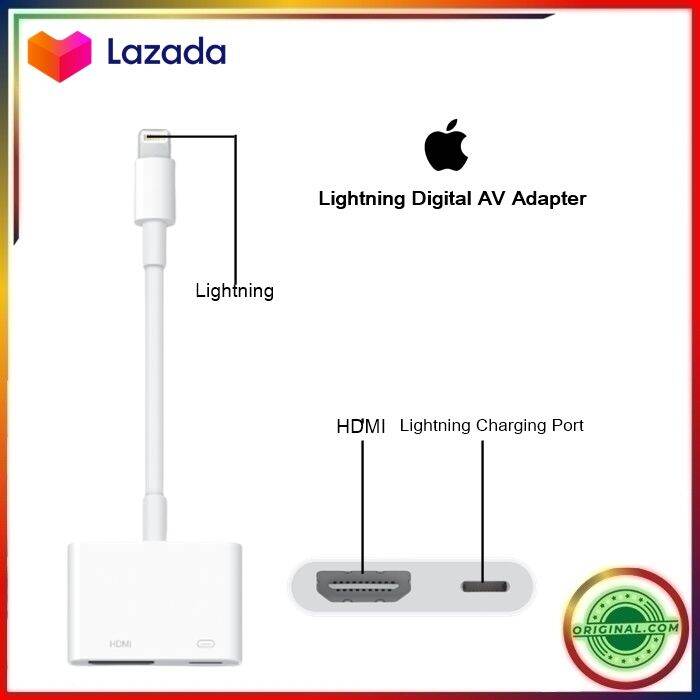 Apple Lightning to Digital AV Adapter / HDMI Original 100% | Lazada Indonesia