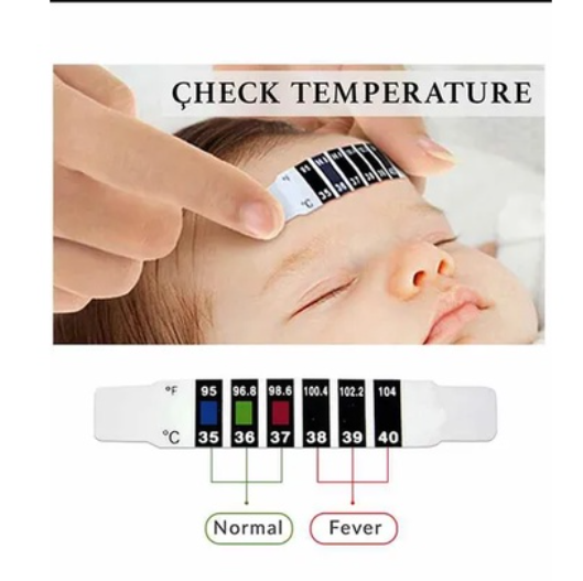1PCS Forehead Thermometer Fever Scan Strip Kids Baby Children Adult ...