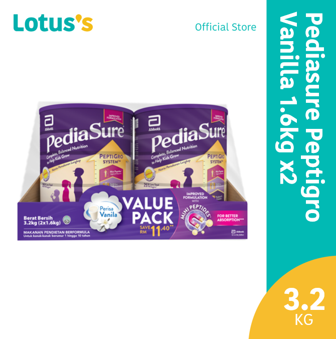 Pediasure Vanila 32kg Value Pack Lazada 