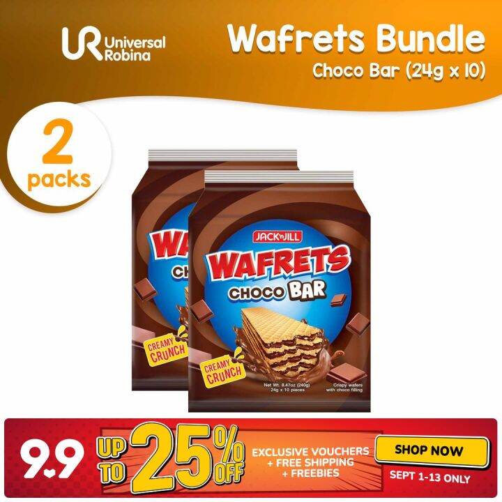 2 x Wafrets Choco Bar (24g x 10) | Lazada PH