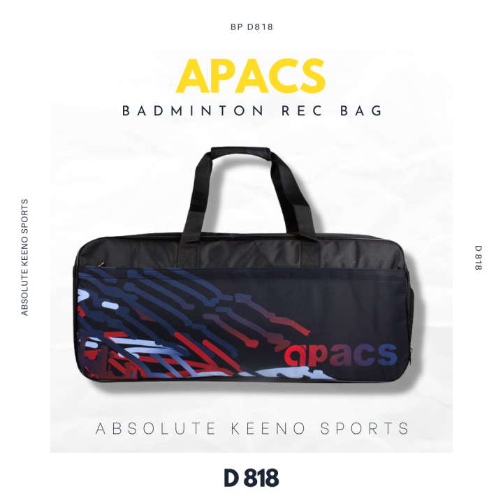 APACS Double Compartment Badminton Racket Bag D818 | Lazada