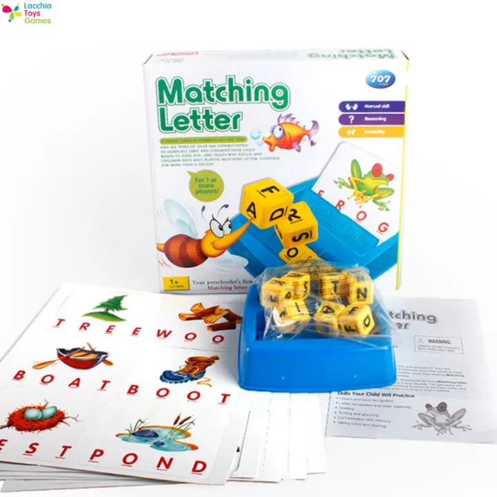 LT【ready stock】Kids Alphabet Matching Letters Spelling Games Cards ...