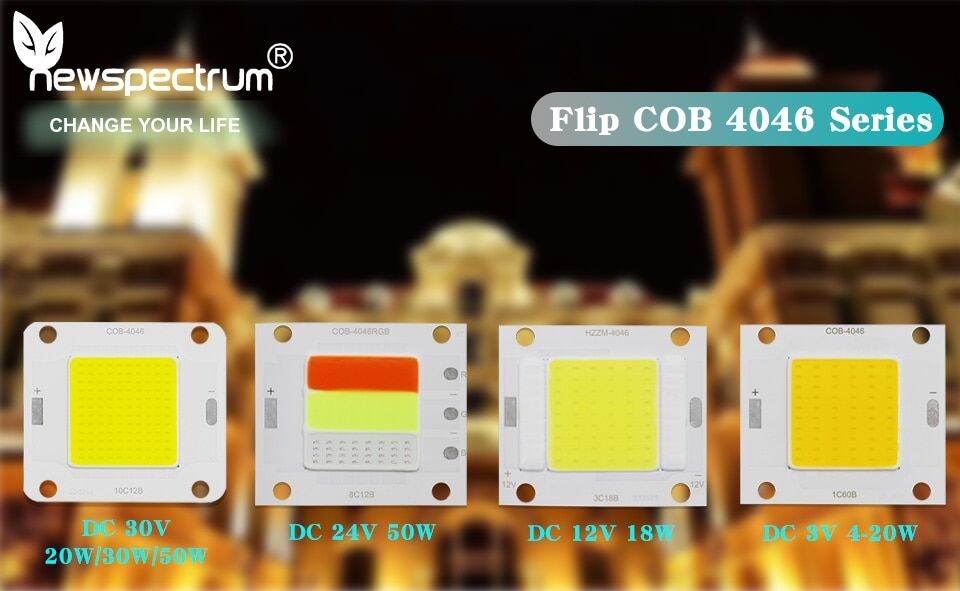LED COB Chip 3V 12V 24V 30V 4W 18W 20W 30W 50W สำหรับสปอตไลท์ LED ไดโอด ...