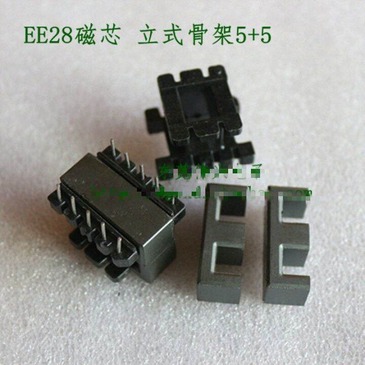 EE28 Core Supporting Bakelite Skeleton Vertical 5+5 Ferrite Transformer Core EE28 Manganese Zinc ...