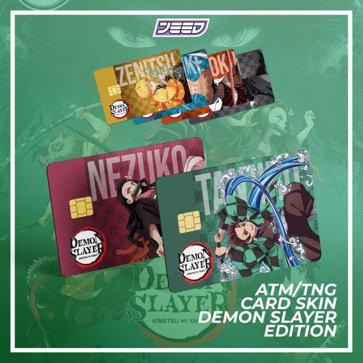 [Demon Slayer] ATM, Bank Debit Credit Card & Touch N Go Sticker Card ...