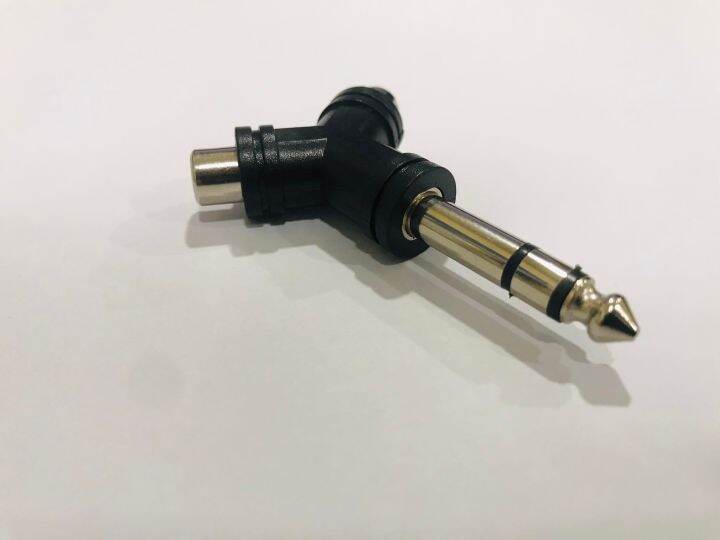 2 Female Stereo RCA Jack to Stereo Male PL Plug Converter Connector ...