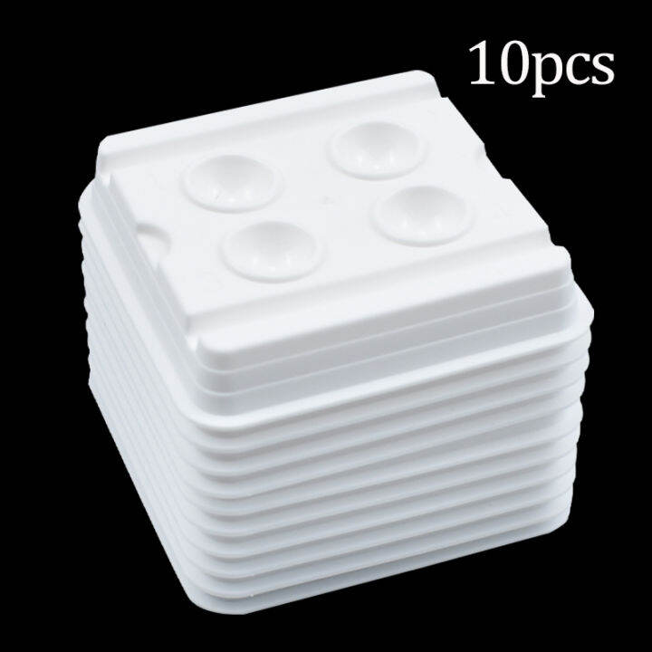 10pcs Dental Plastic Mixing Plates Adhesive Mixing Wells 2/4 Holes ...