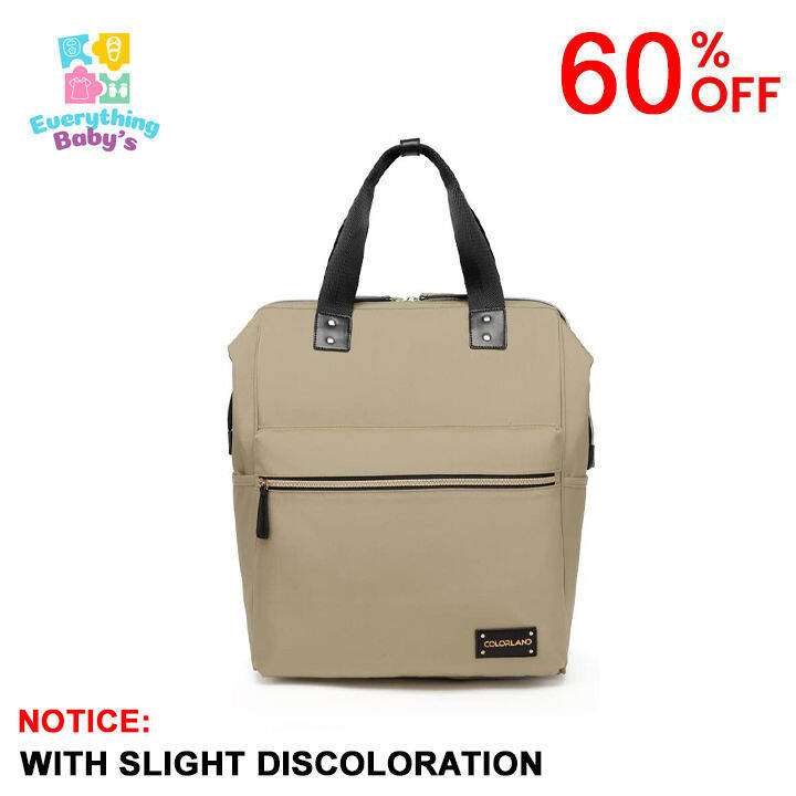 Colorland Diaper Backpack BP124-G/Khaki (Overruns/Display Item) | Lazada PH