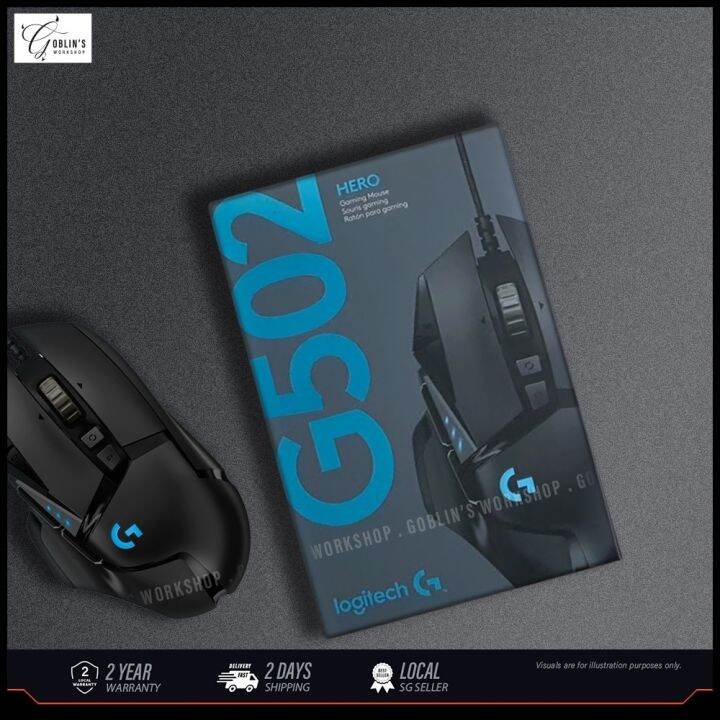 【Ready Stock】 D26 Logitech G502 HERO RGB Gaming Mouse with tuneable ...