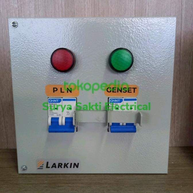 PANEL INTERLOCK 1 PHASE CHINT 2P SWITCH HANDEL OHM SAKLAR PLN - GENSET ...