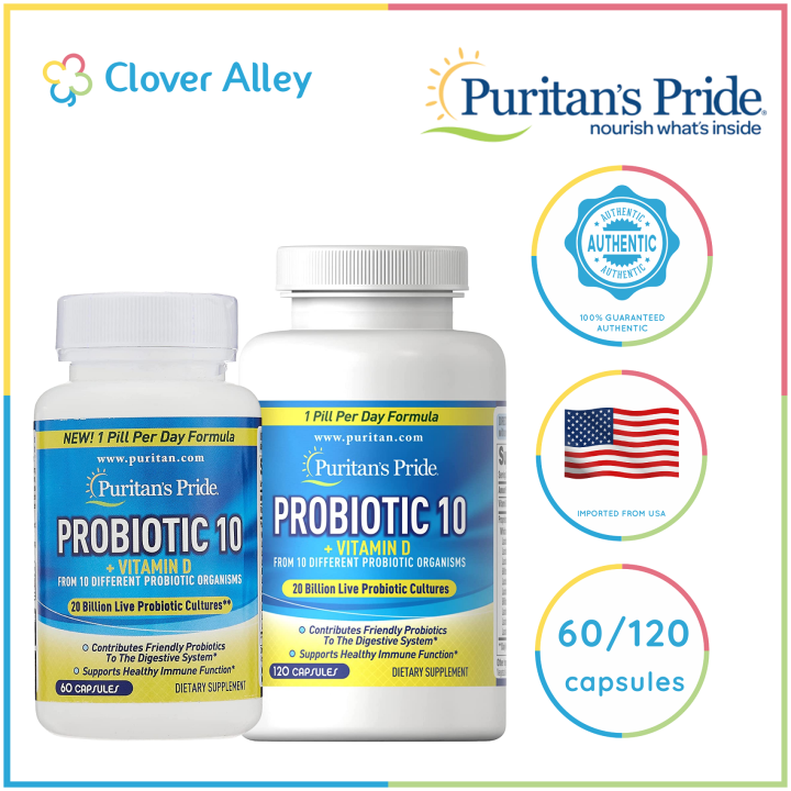 Puritan's Pride Probiotic 10, 60 / 120 capsules | Lazada PH