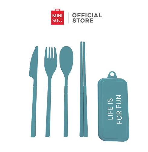 MINISO Detachable Plastic Cutlery Kit 5 Piece Kit | Lazada PH