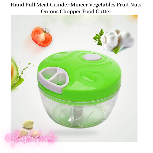 Hand Pull Meat Grinder Mincer Vegetables Fruit Nuts Onions Chopper Food ...