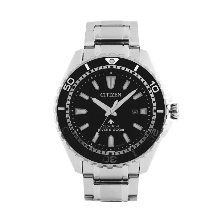 Citizen Men's Diver's Stainless Steel Bracelet and Black Dial Color ...