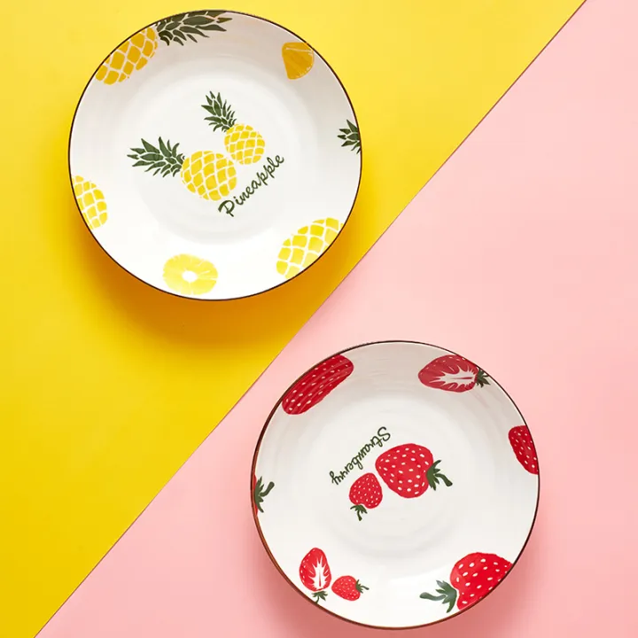 Cute Pattern Design Dinnerware Porcelain Ceramic Dinner Plate ...