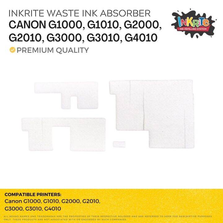Printer.ph Inkrite Waste Ink Tank Sponge Pad for Canon G1000 G1010 ...