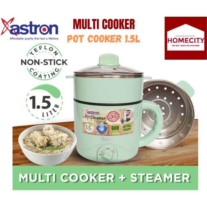 Hot nku4j25 ASTRON MULTI POT COOKER STEAMER 1.5L | Lazada PH