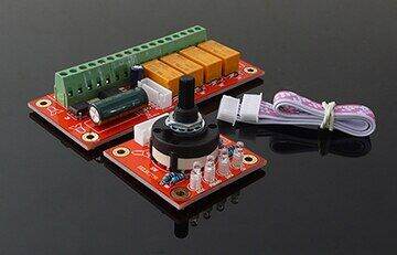 Audio Switch Input Selection Board Stereo Relay 4-way Audio Input Signal Selector Switching ...