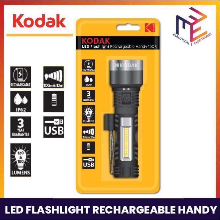 KODAK by Winland LED Flashlight Rechargeable Handy 150R | Lazada PH