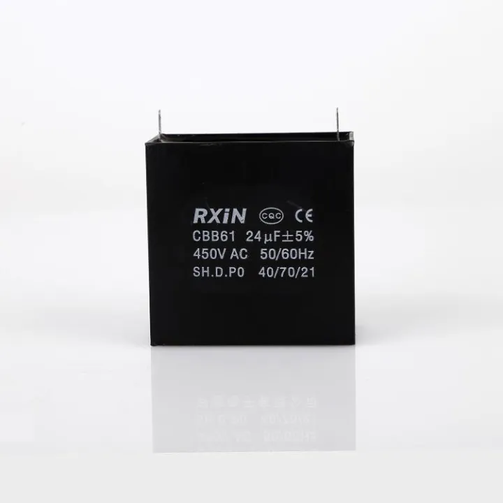 24UF Capacitor CBB61 24UF 450VAC fan capacitor Run Capacitor 24UF Start ...