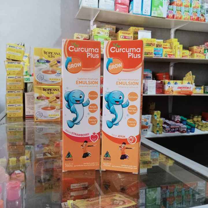 CURCUMA PLUS GLOW EMULSION // SUPLEMEN KESEHATAN ANAK 200 ML | Lazada ...