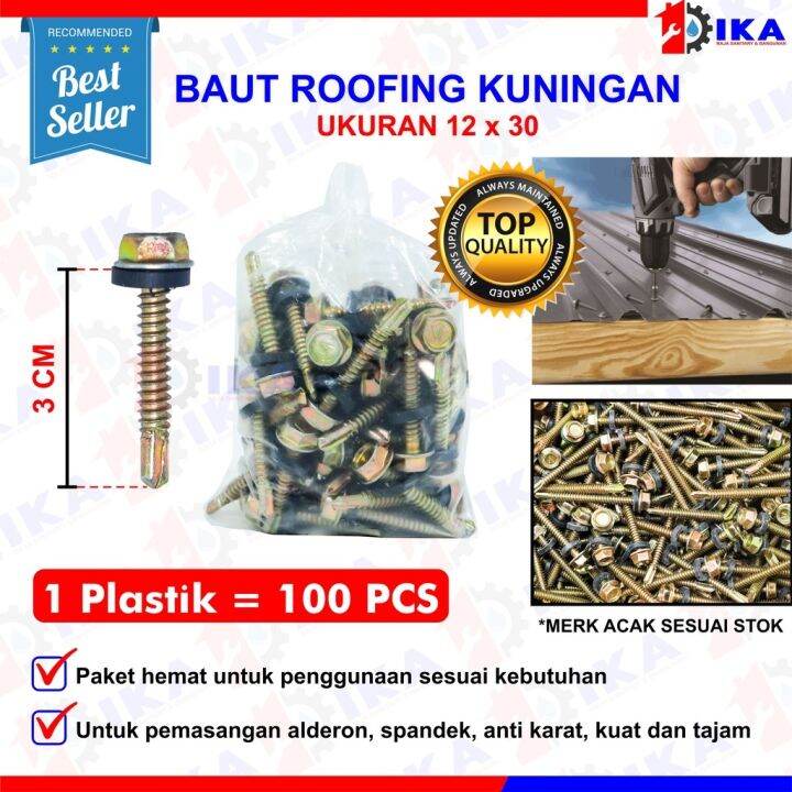 Baut baja ringan l baut Skrup Baja Ringan 12 x 30 (3cm) Harga Termurah ...
