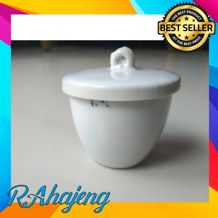 Fast Sale Crucible Porcelain RRT 50 ml Krusibel Porselen | Lazada Indonesia