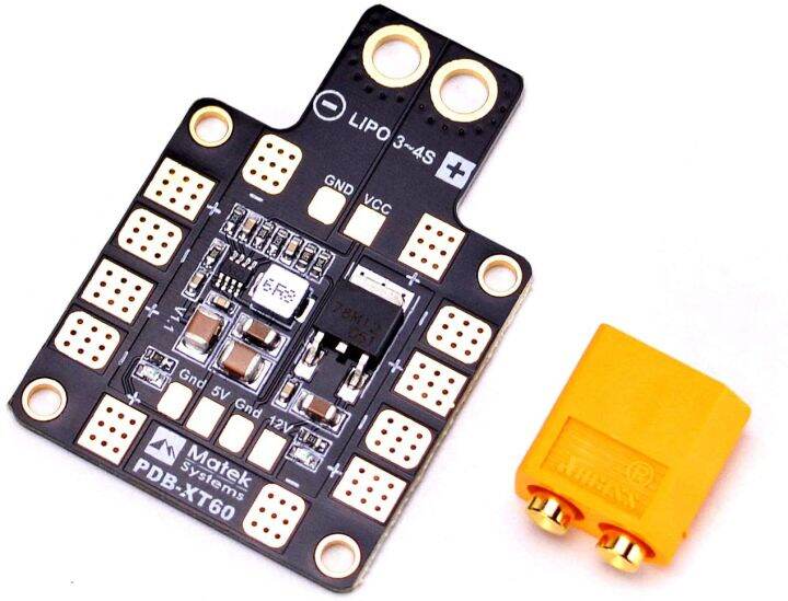 Fpv Matek Pdb-xt60 Power Distribution Board W/ Bec 5v&12v For Fpv Racing | Lazada PH