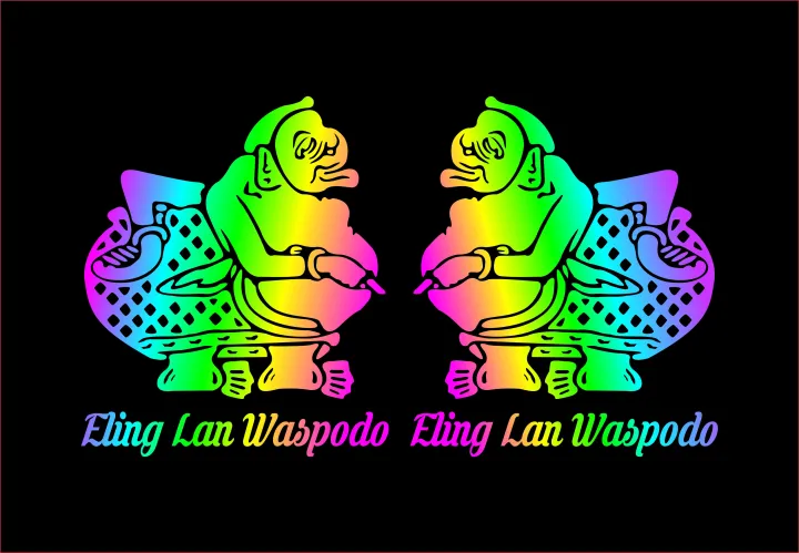 sticker cutting stiker sticker Semar kanan kiri kaca body mobil ...