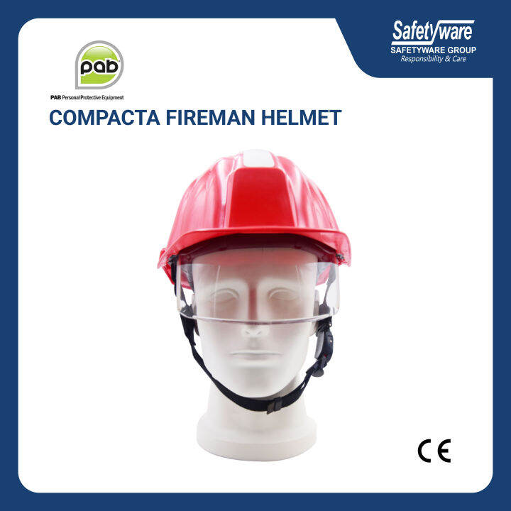 Safetyware PAB Compacta Fireman Helmet I Fire Fighting Rescue Headgear ...