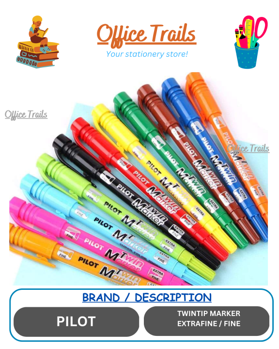 Pilot Twin Marker SCA-TM PILOT TWIN TIP MARKER FINE/EXTRA FINE (1PIECE ...