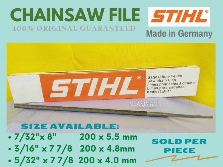 Chainsaw File - Kikil Limbas Sharpener Round File Sizes: 5/32" , 3/16 ...