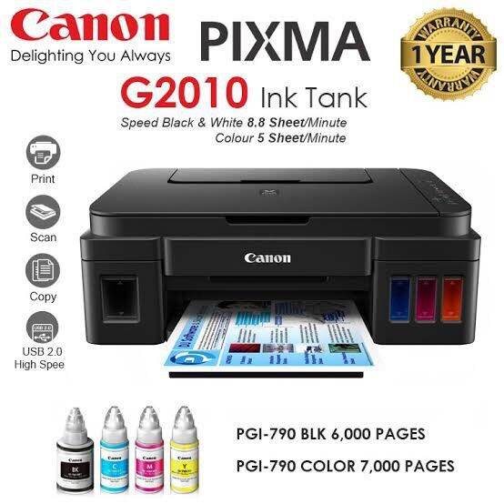 CANON PIXMA G2010พร้อมหมึกพรีเมี่ยม BCMY1ชุด หรือ G2010 พร้อมหมึกแท้ 1ชุด แจ่มๆ | Lazada.co.th