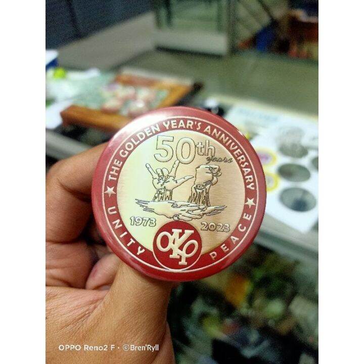 [Quality assurance] AKP 50th Golden Anniversary Button Pin / Badge ...