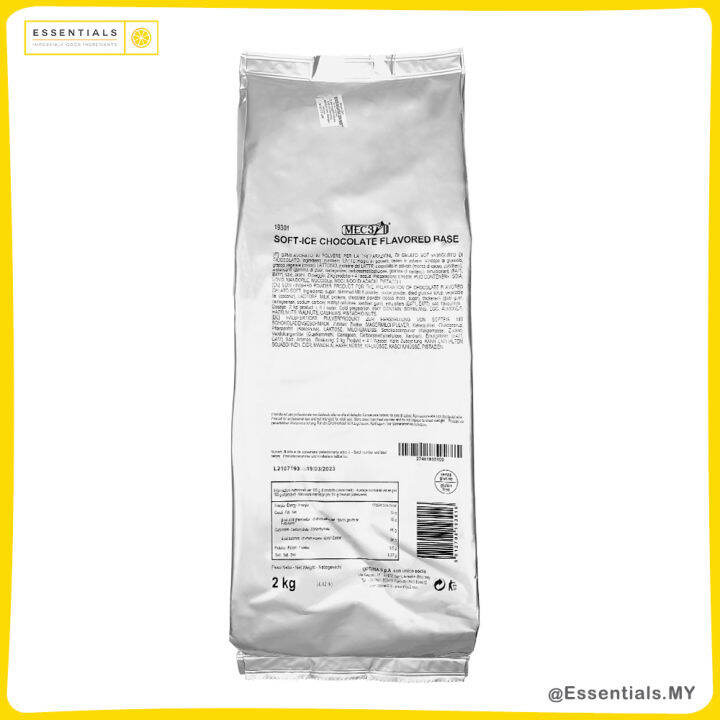 GELATO Soft-Ice Chocolate Flavoured Base MEC3 (2KG) | Lazada