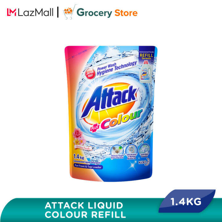 Attack Liquid Colour Detergent (LATC) (1400g) | Lazada