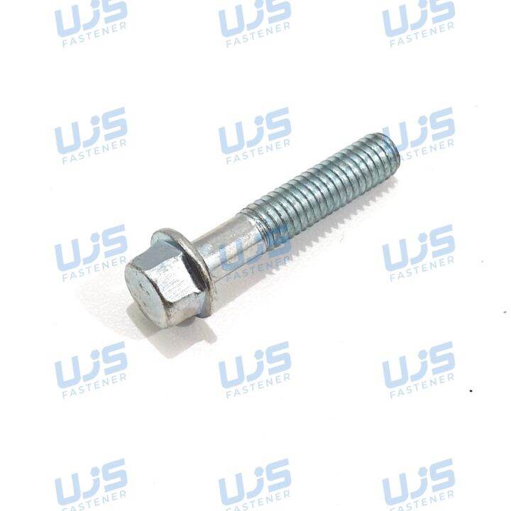 Flange Bolt 6x30 Baut Blok Mesin M6x30 Kunci 8 Putih | Lazada Indonesia