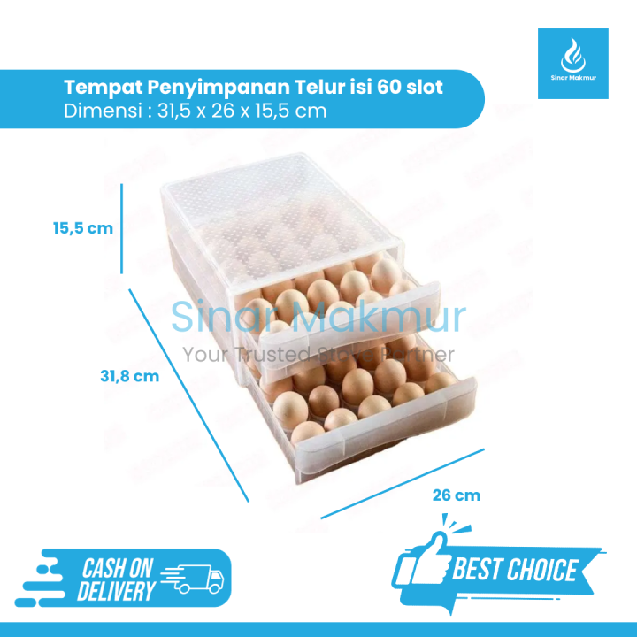 Egg Tray Telur 60 Butir Rak Tempat Tray Telur Plastik | Lazada Indonesia