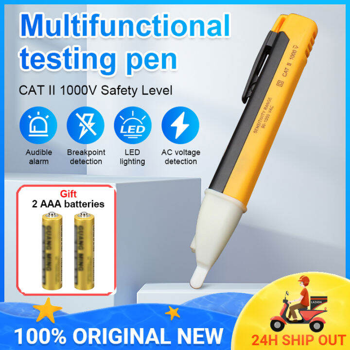 AC/DC Electric Test Pen 90-1000V Circuit Testing Pen Voltage Current ...