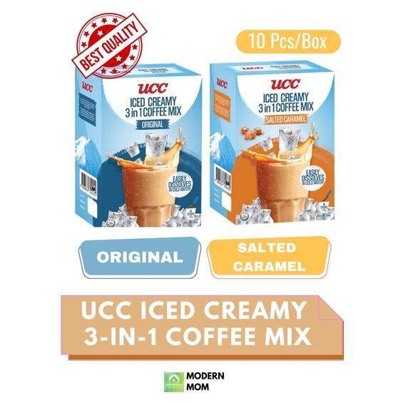 UCC Iced Creamy 3-in-1 Coffee Mix!! in ORIGINAL and SALTED CARAMEL 10 ...