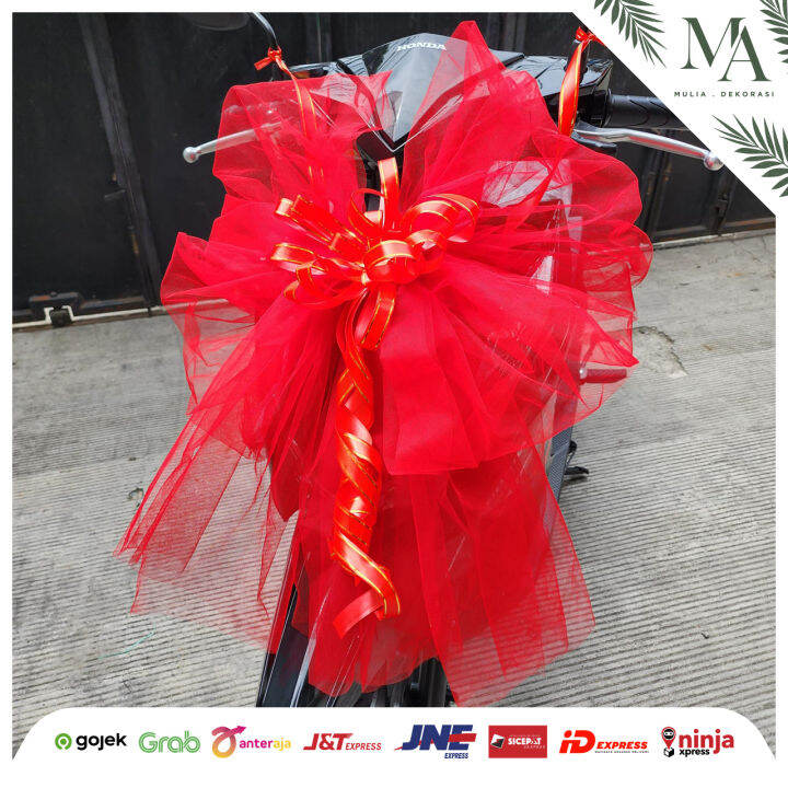 Dekorasi Hadiah Motor Doorprize Simbolis Lambang Kunci Tile Pita Jepang ...