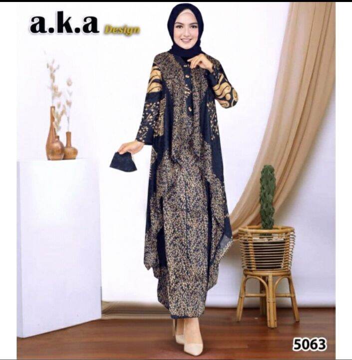 "LF" (BISA-COD) Stelan rok batik kalong viscose // Stelan Rok Batik ...