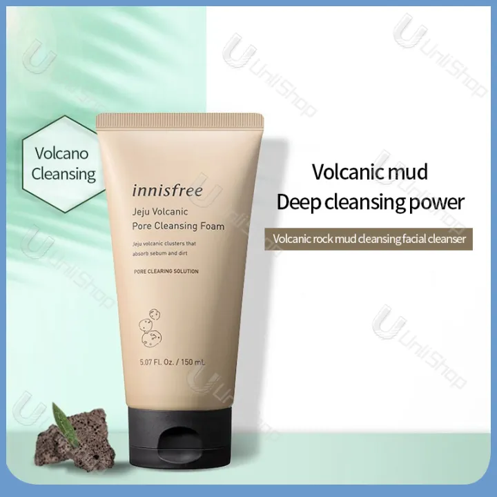 【Ready stock】Innisfree Jeju Volcanic Pore Cleansing Foam EX 150ml Deep cleansing shrink pores ...